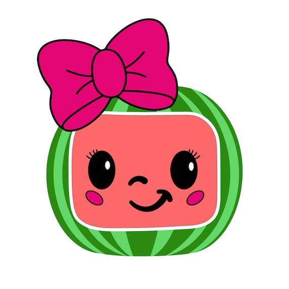 Cocomelon Girl Bow/cocomelon Music Notes Svg