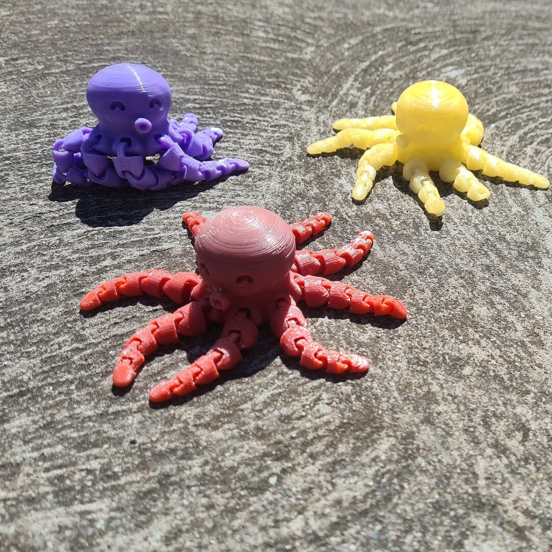 Flexible Fidget Sensory Octopus Toy - Etsy