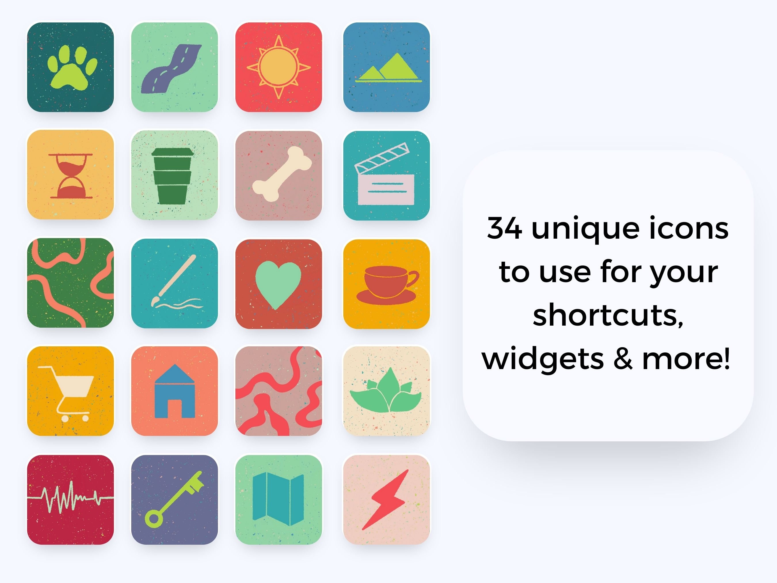 Artsy App Icons and Wallpapers Bundle | Hand-drawn App Icons for IOS ...