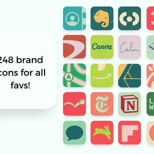 Artsy App Icons and Wallpapers Bundle | Hand-drawn App Icons for IOS ...
