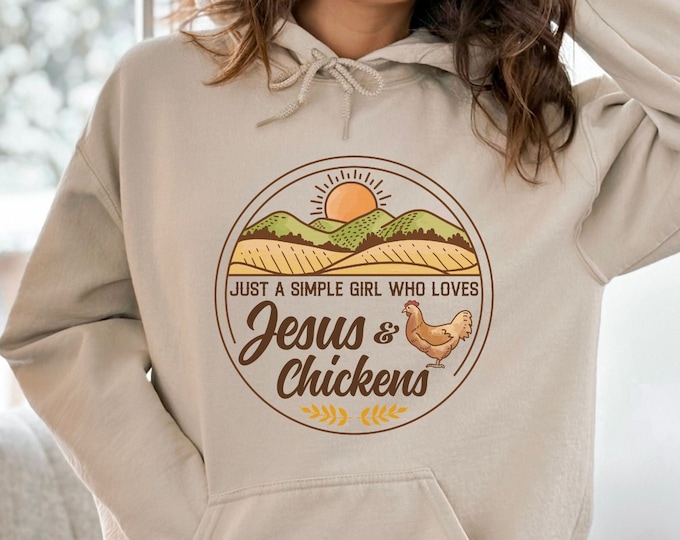 Jesus and Chickens T-shirt, Chicken Lover Shirt, Gift for Chicken Owner ...