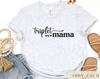 Unisex Personalized Triplet Mom Shirt Mom of 3 Shirt - Etsy