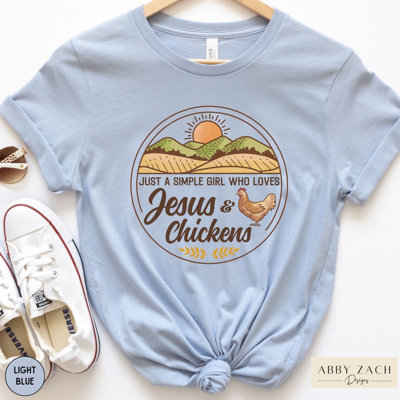 Jesus and Chickens T-shirt, Chicken Lover Shirt, Gift for Chicken Owner ...