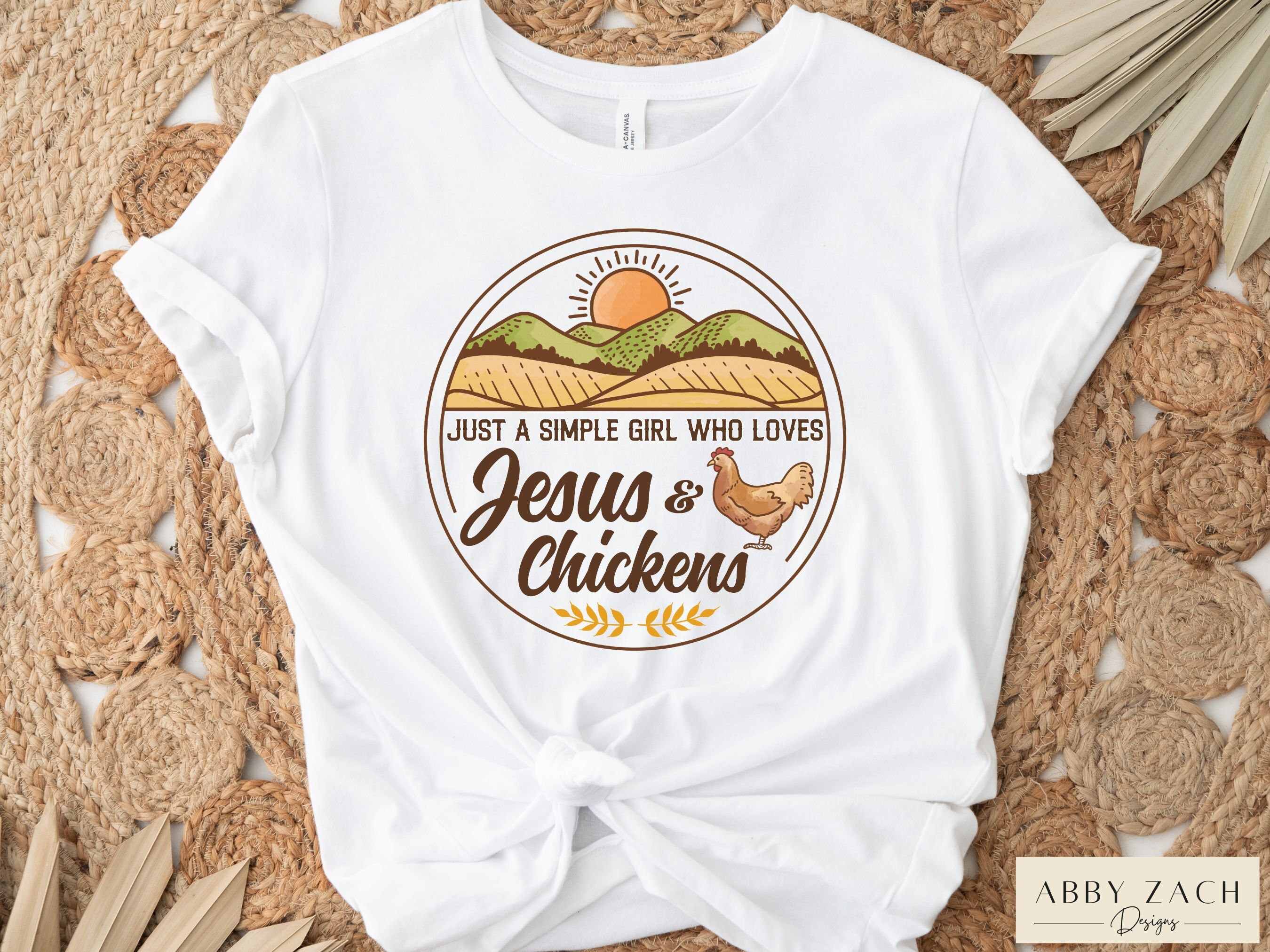 Jesus and Chickens T-shirt Chicken Lover Shirt Gift for - Etsy