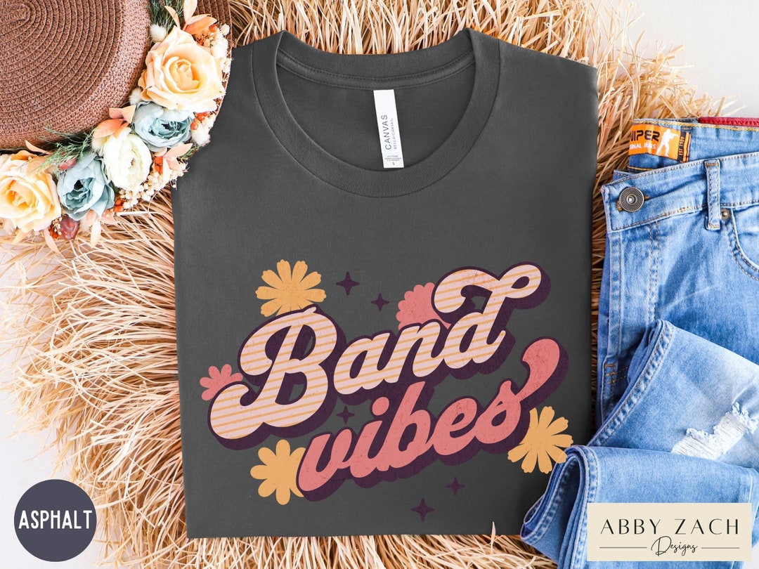 Band Vibes Marching Band Shirt, Cute Marching Band T-shirt for Her ...
