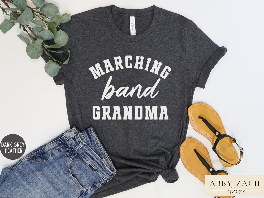 Marching Band Grandma Shirt, Band Grandma Tshirt, Personalize With Any ...