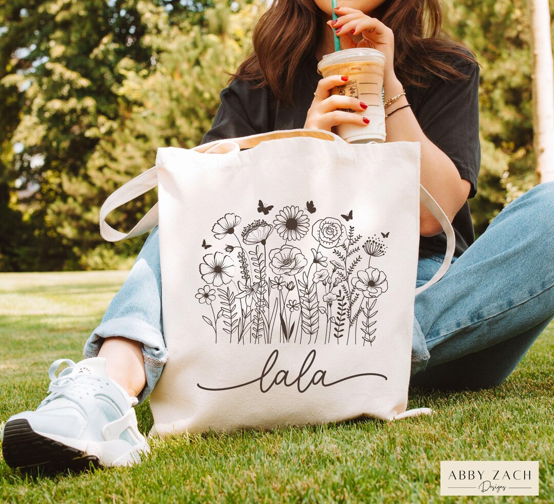 Lala Tote Bag, Lala Grandma Bag, Lala Gift, Lala Things Bag, New Grandma Gift, Trendy Lala ...