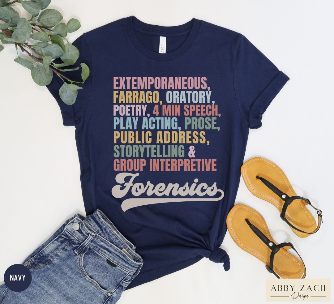Forensics Speech Shirt, Forensic Tournament Categories, Public Speaking ...