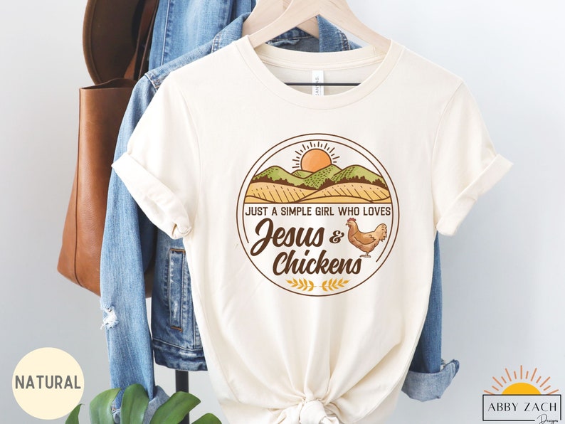 Jesus and Chickens T-shirt Chicken Lover Shirt Gift for - Etsy