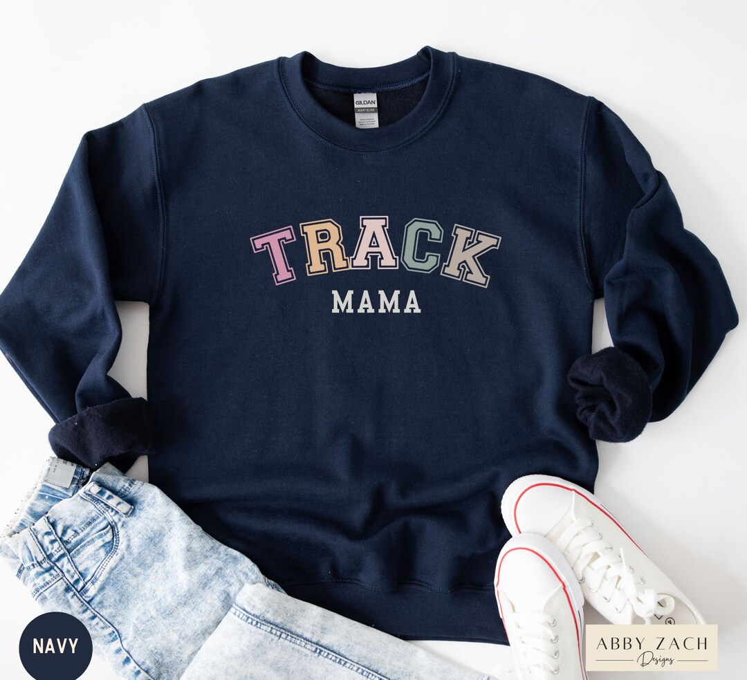 Track Mama Sweatshirt, Track and Field Mom Shirts, Crewneck Sweater for ...