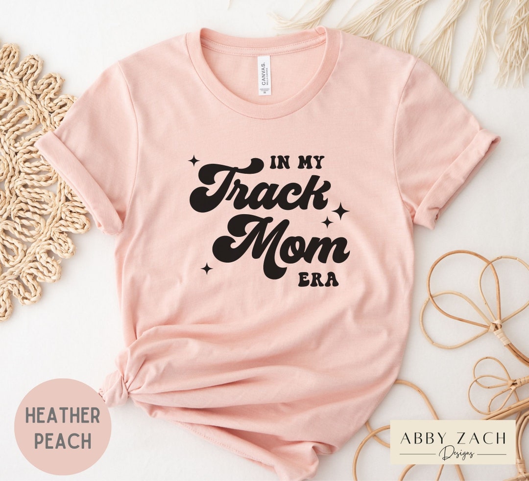 In My Track Mom Era Shirt for Women, Cute Track and Field Tshirt for ...