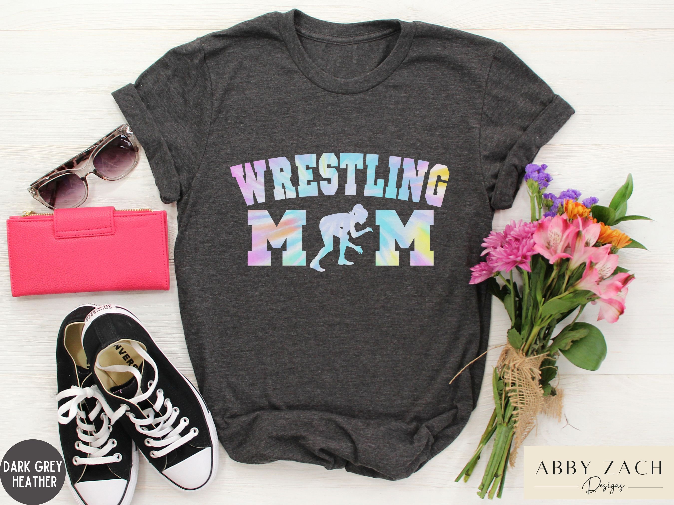 Girl Wrestler Shirt Wrestling Mom of Female Wrestler Tie-dye - Etsy