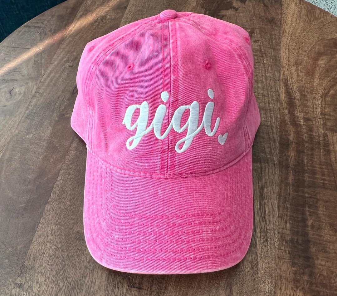 Gigi Hat, Embroidered Gigi Baseball Cap, Grandma Name Hats, New Grandma ...