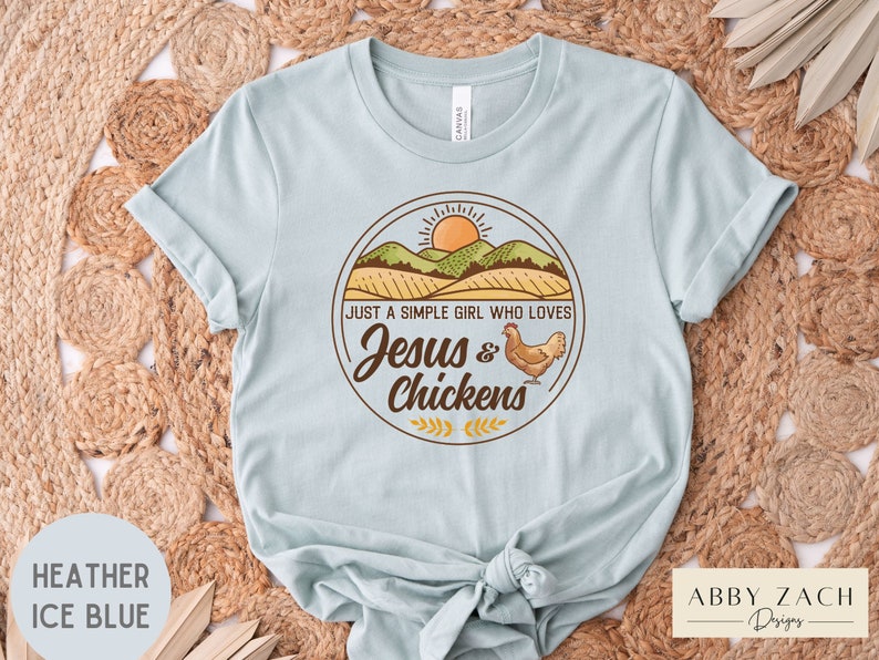 Jesus and Chickens T-shirt Chicken Lover Shirt Gift for - Etsy