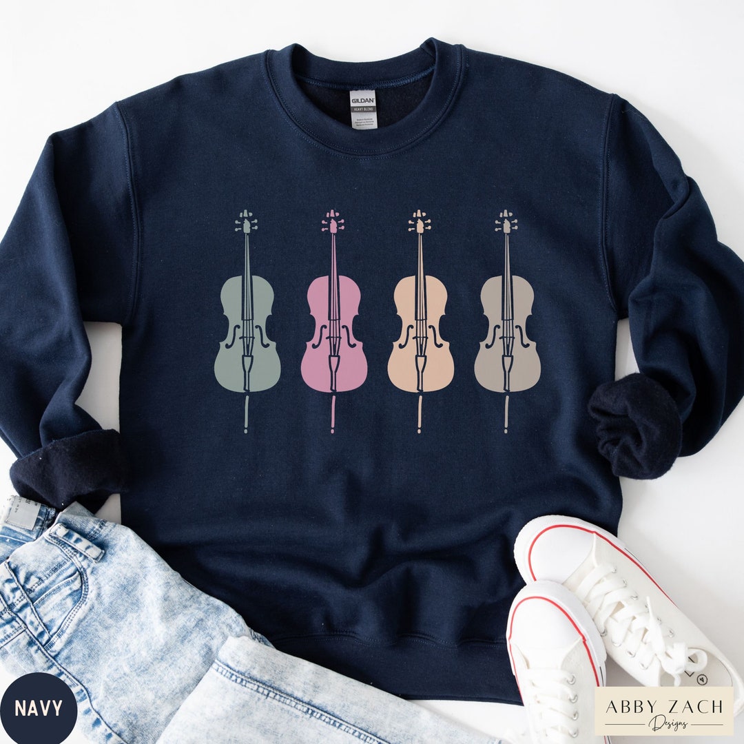 Cello Sweatshirt for Orchestra Cello Players, Cello Sweatshirts for ...