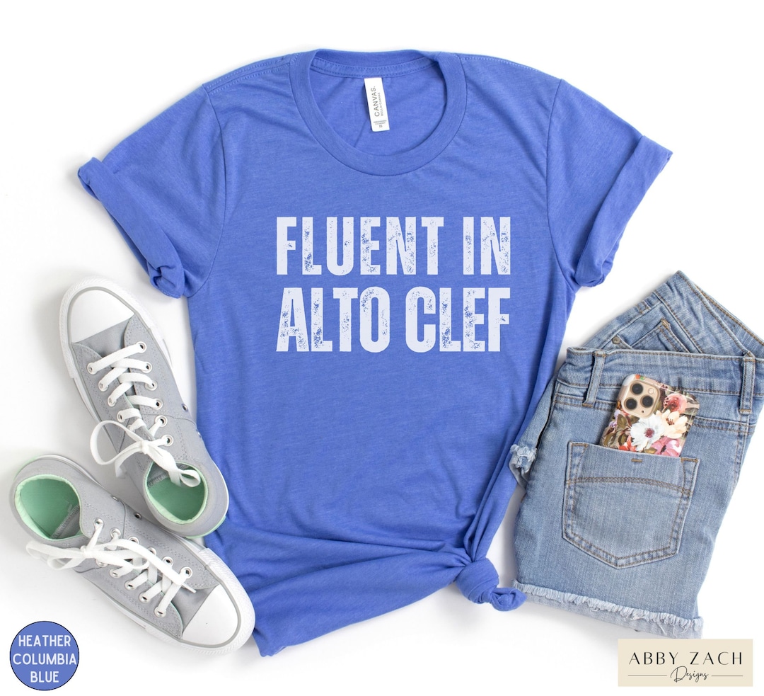 Viola Shirt, Viola T-shirts, Viola Gifts, Fluent in Alto Clef, Funny ...