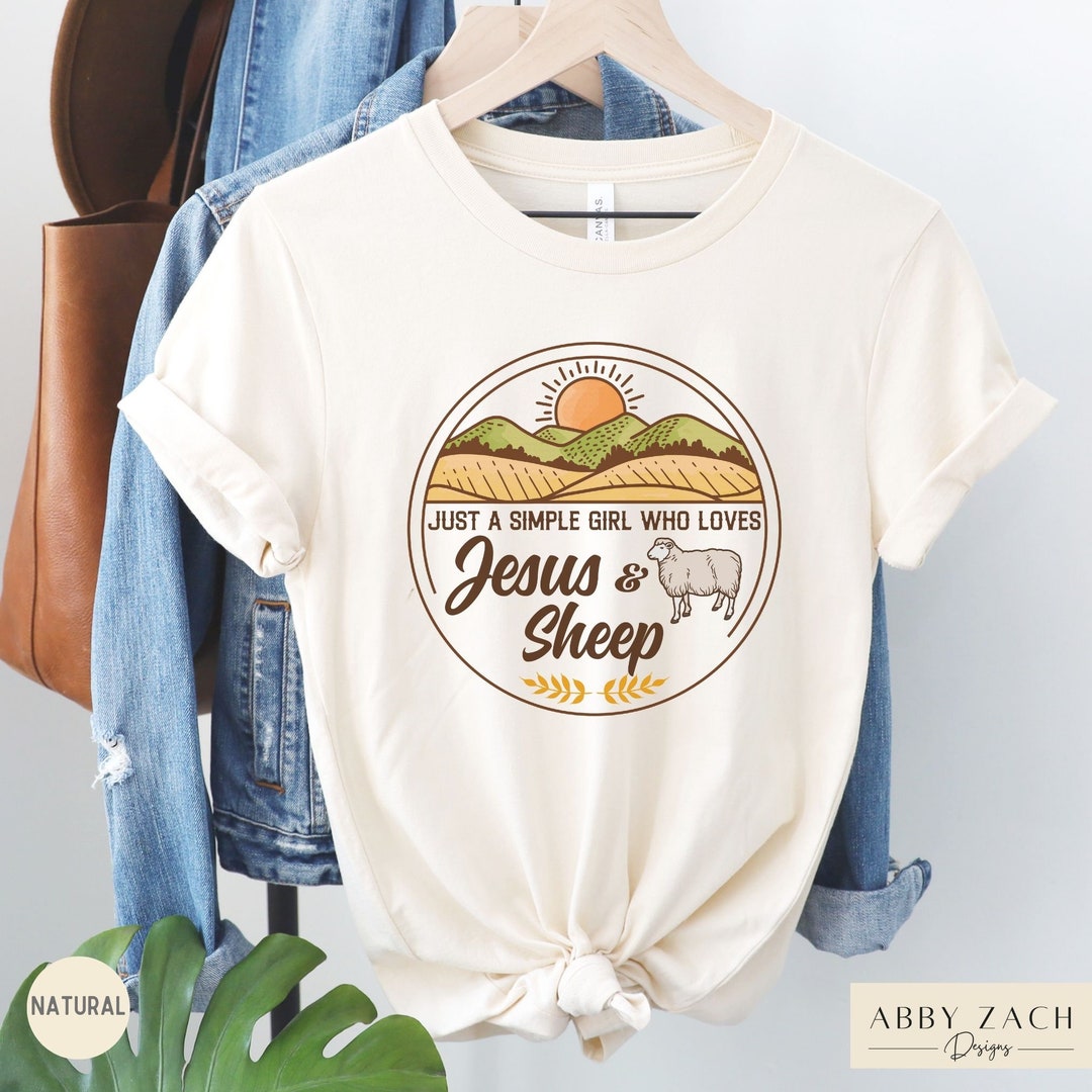 Sheep Shirt, Jesus and Sheep T-shirt, Sheep Lover Gift, Christian ...