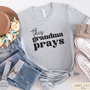 This Grandma Prays Christian Grandma Shirt, Blessed Grandma, Religious ...