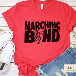 Marching Band Shirt, Band T-shirt, Cute Marching Band Shirt for Her ...