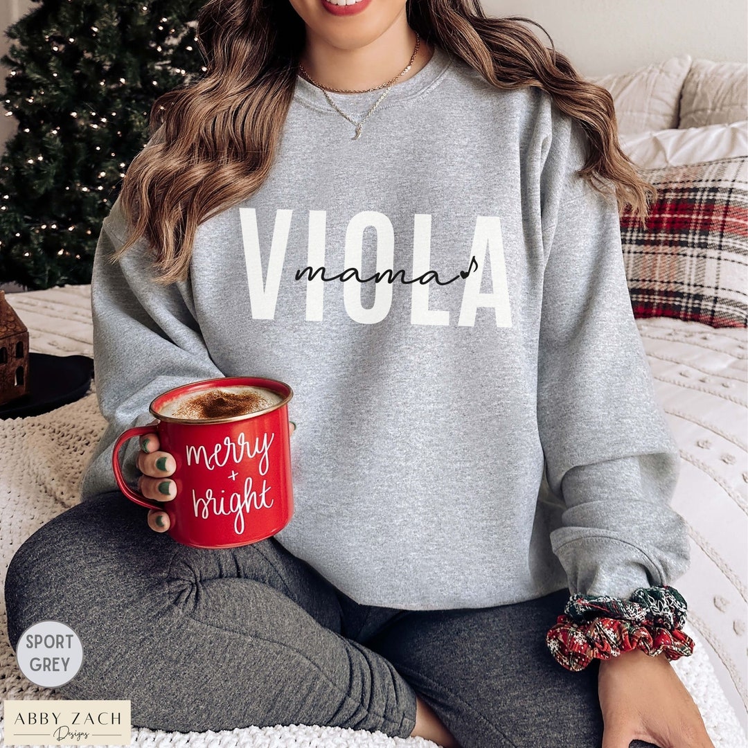 Viola Mama Sweatshirt, Orchestra Mom Sweater, Viola Mom Neutral Sand ...