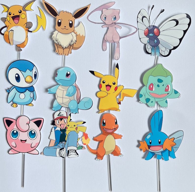 Pokemon Cake Topper 3D Pokemon Cake Topper Pokemon - Etsy