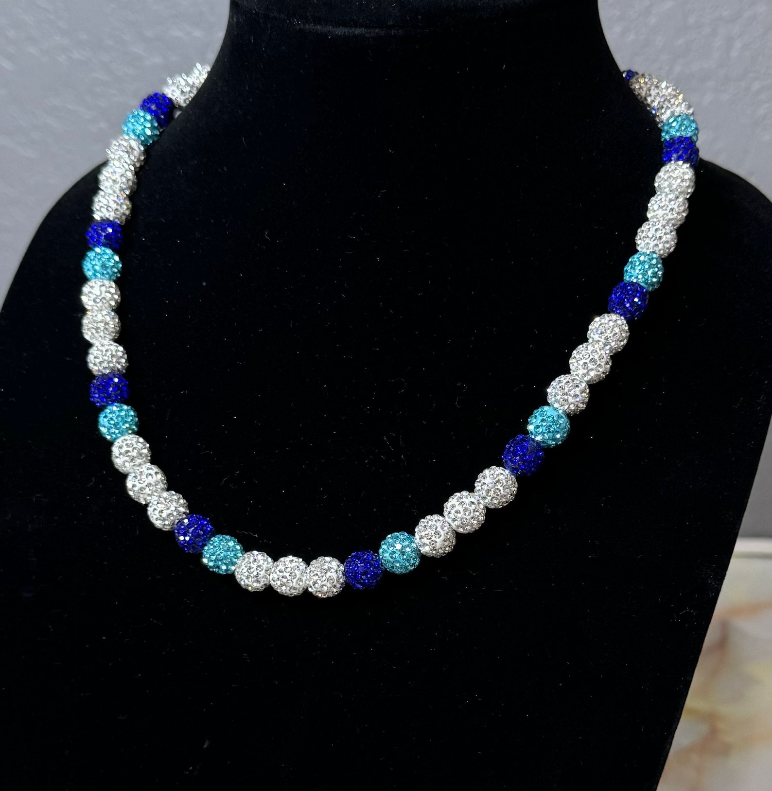 Baseball Necklace Drip Blue Ice - Etsy