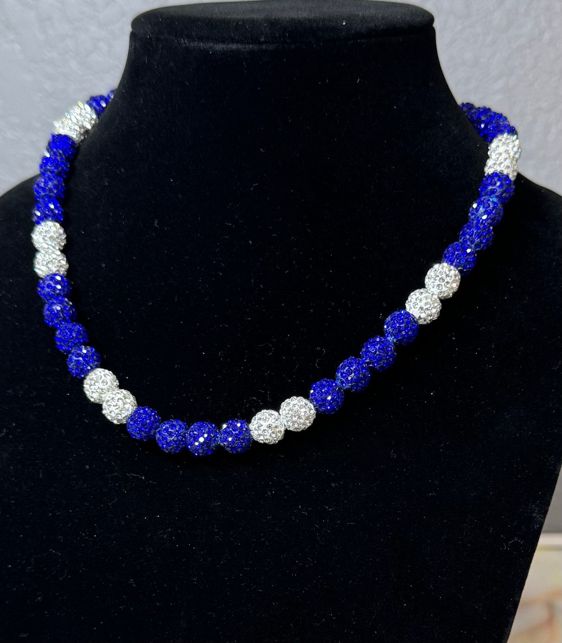 Baseball Necklace Drip Royal Blue Ice - Etsy