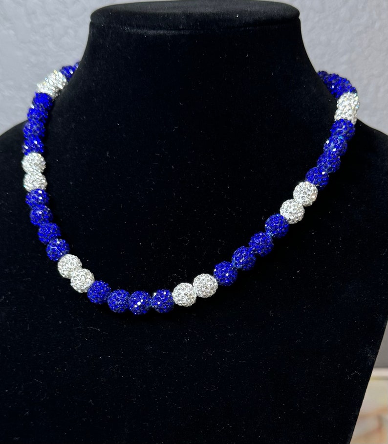 Baseball Necklace Drip Royal Blue Ice - Etsy