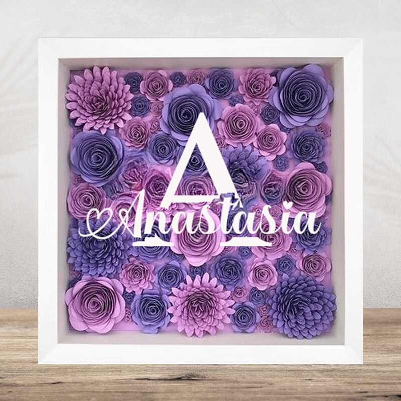 Paper Flower Shadow Box - Etsy