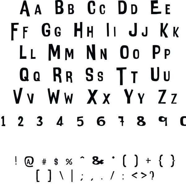 Inside Out Font - Etsy