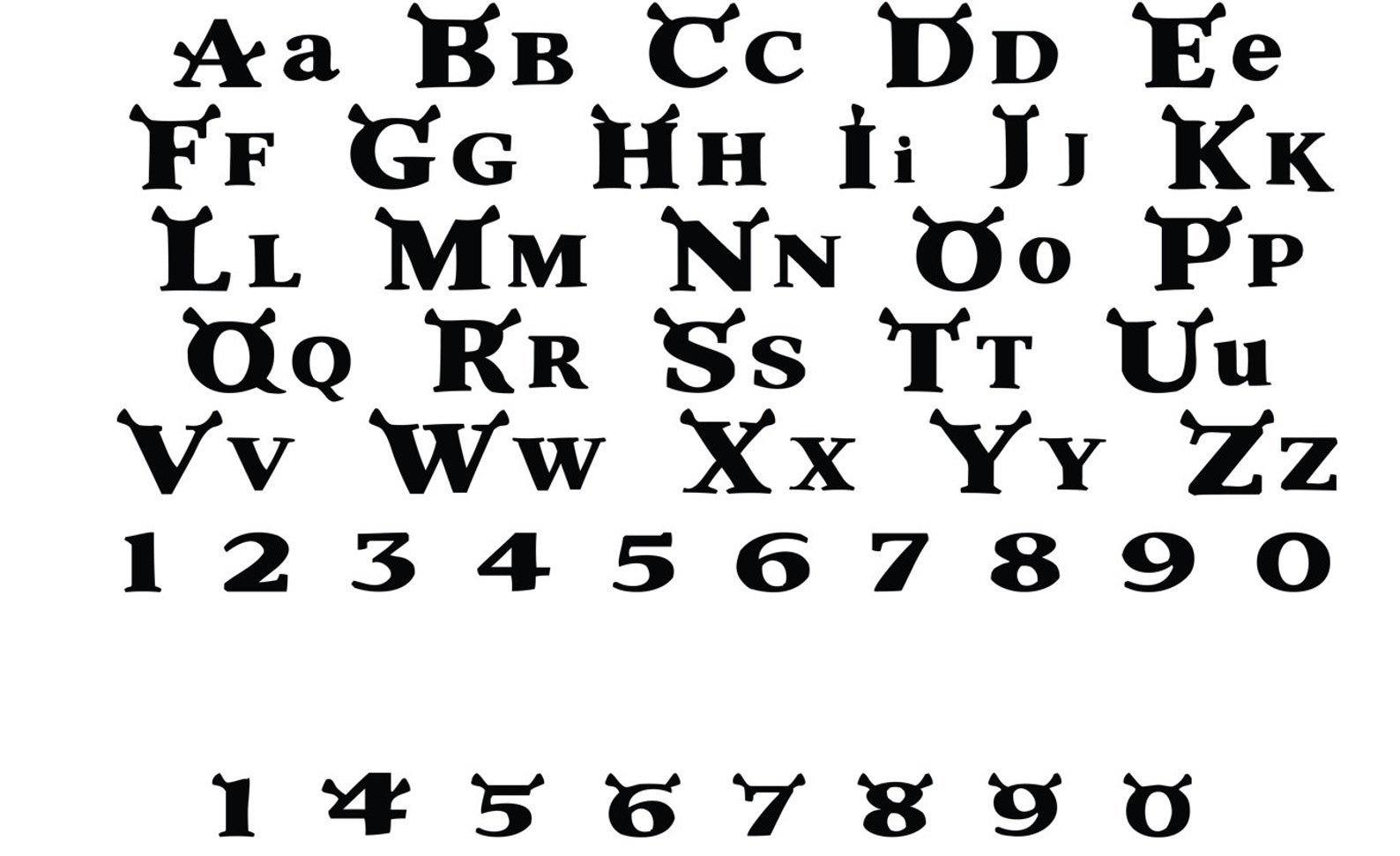 Shrek Font Monogram Svg - Etsy Canada