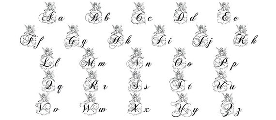 Princess Monogram Font Svg | Etsy