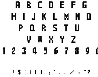 Pixel Font Svg - Etsy