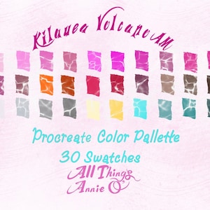 Kilauea Volcano Am-procreate Color Palette - Etsy