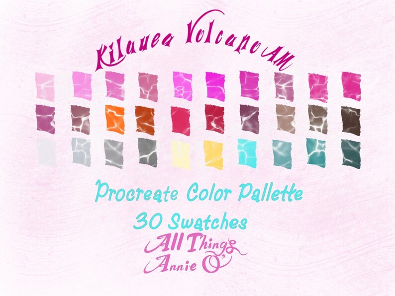 Kilauea Volcano Am-procreate Color Palette - Etsy