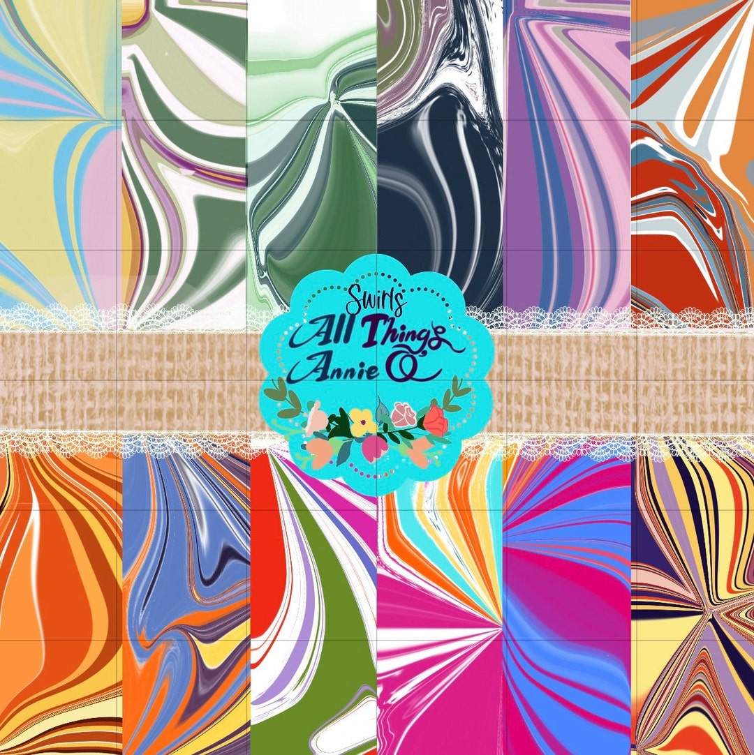 Swirls Custom Scrapbook Paper - Etsy
