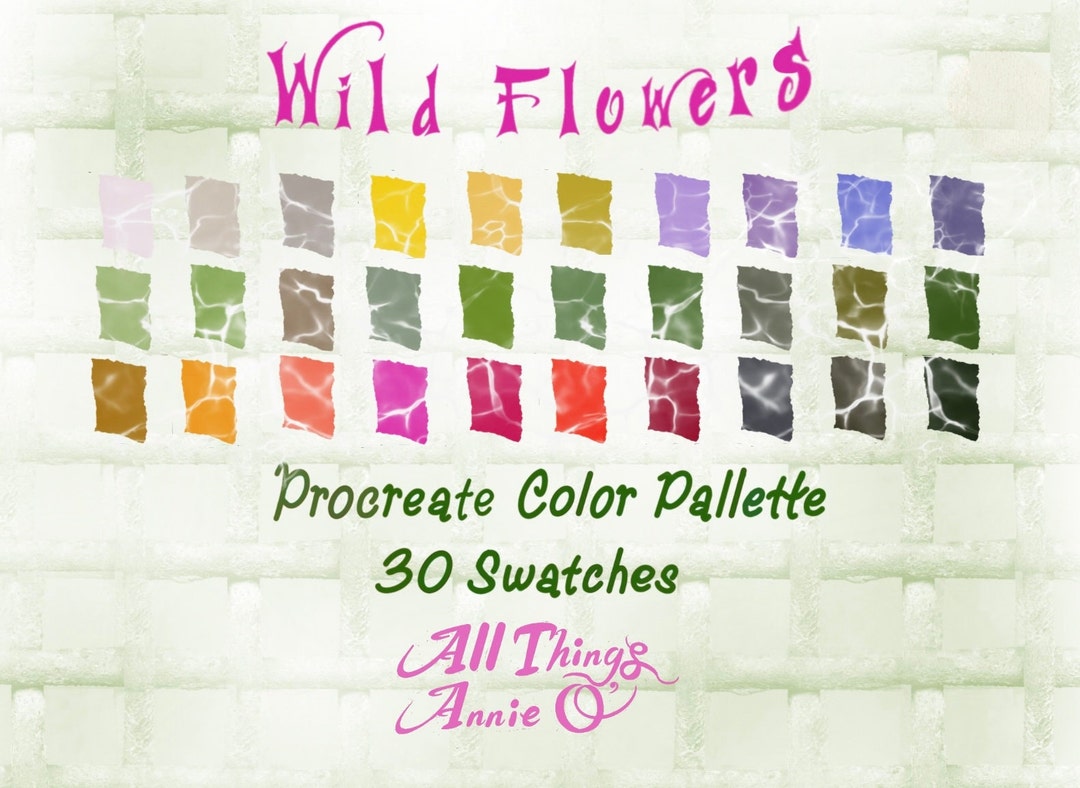 Wild Flowers - Procreate Color Palette - Etsy