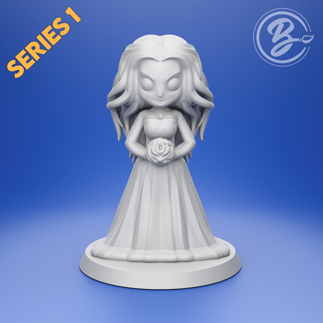 Chibi Bride of Dracula Series 1 Fantasy 32mm Cute Unpainted Miniature ...