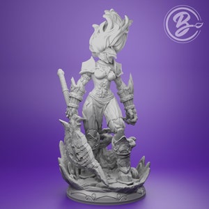 Maahan Female Fire Elemental Warrior Fantasy Pinup Girl Pin up Art 32 ...