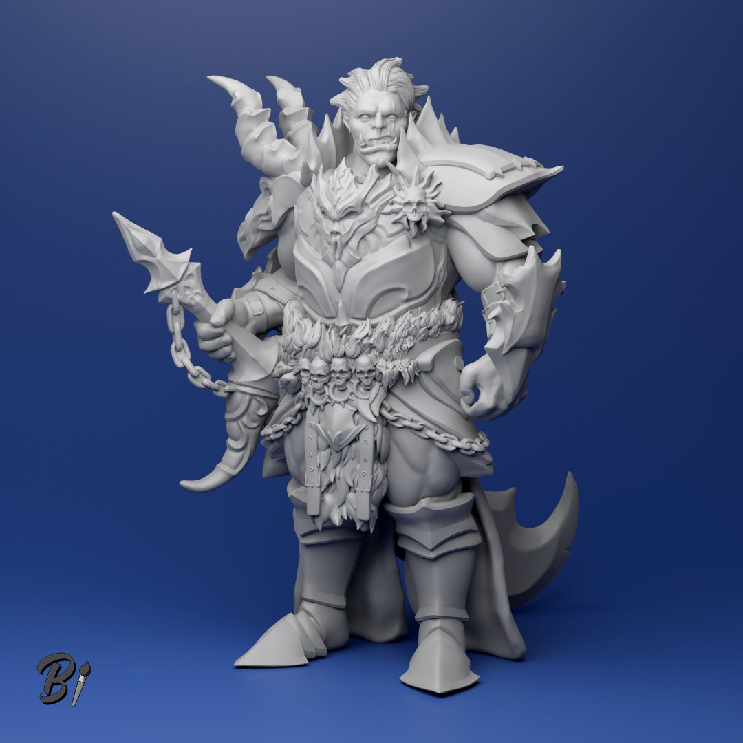 Grathuul Male Half Orc Assassin Fantasy 32mm Unpainted - Etsy