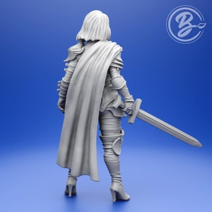 Elma Armored Warrior Fantasy 32mm Resin Miniature Figure Dungeons ...