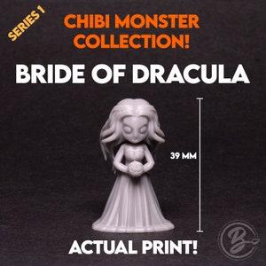 Chibi Bride of Dracula Series 1 Fantasy 32mm Cute Unpainted Miniature ...
