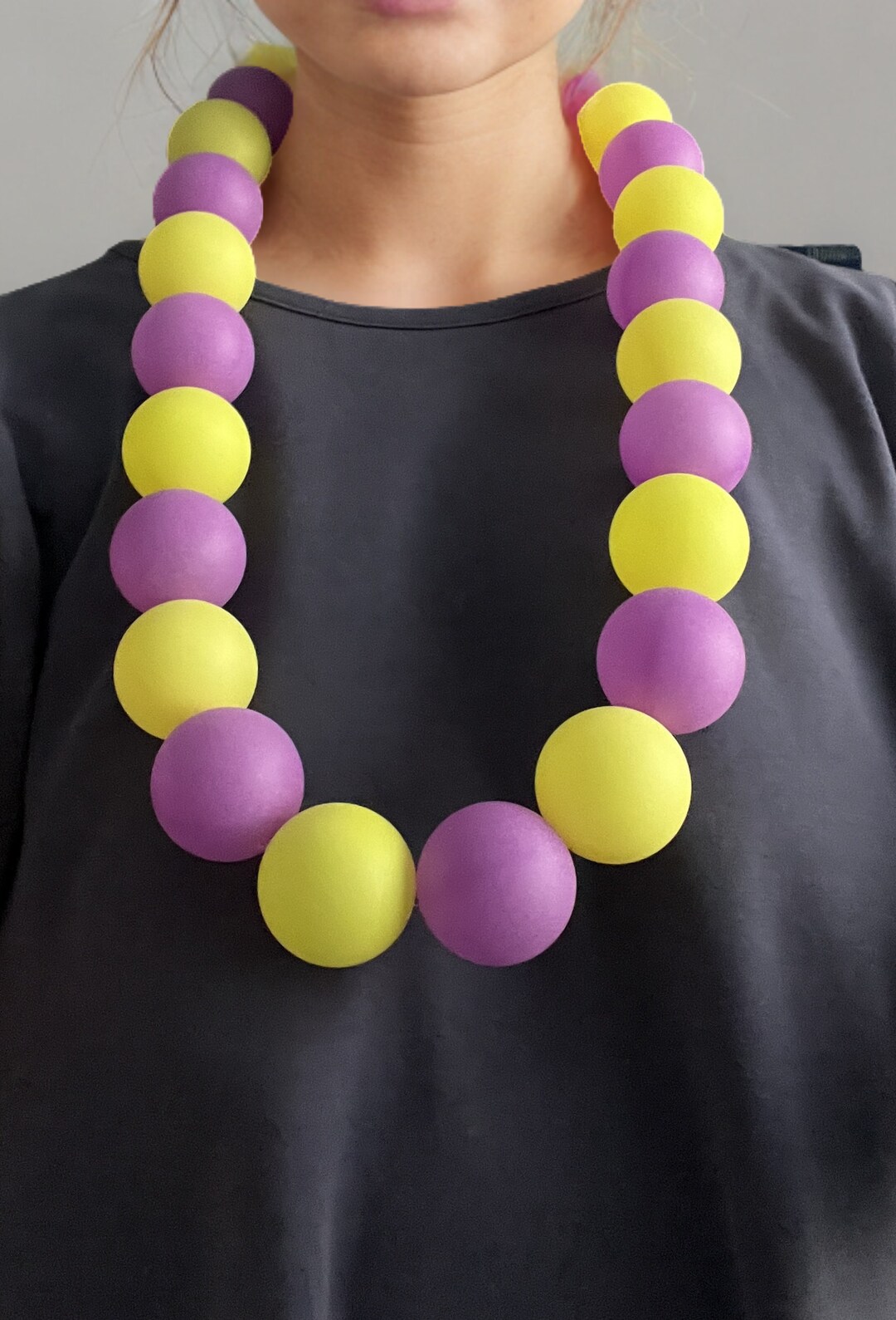 Big Bead Lei / Necklace • Choose Your Team Colors - School Colors ...