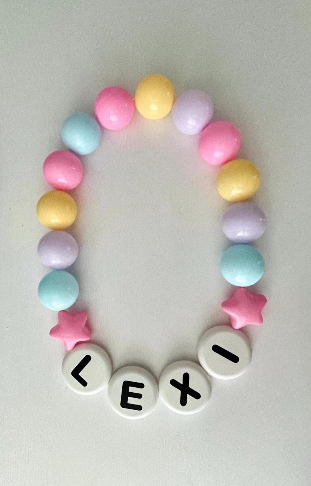 Jumbo Friendship Bead Lei | Pastel Colors | Custom Made Just for You ...