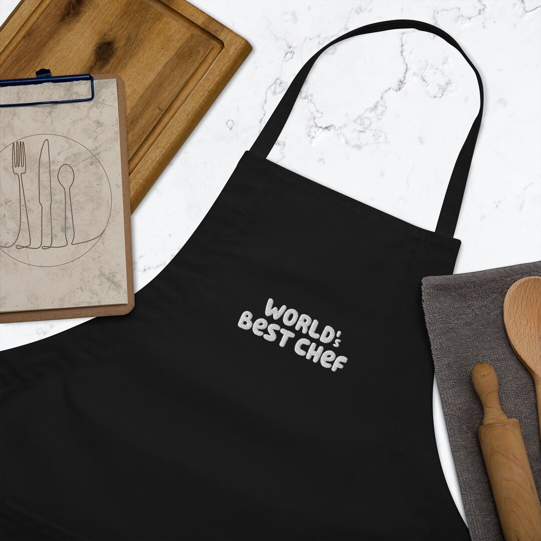 World's Best Chef Apron, Embroidered Apron, Christmas Gift for Dad ...
