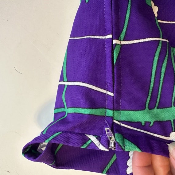 Vintage Flutterby 1960s Style Purple Green and White … - Gem