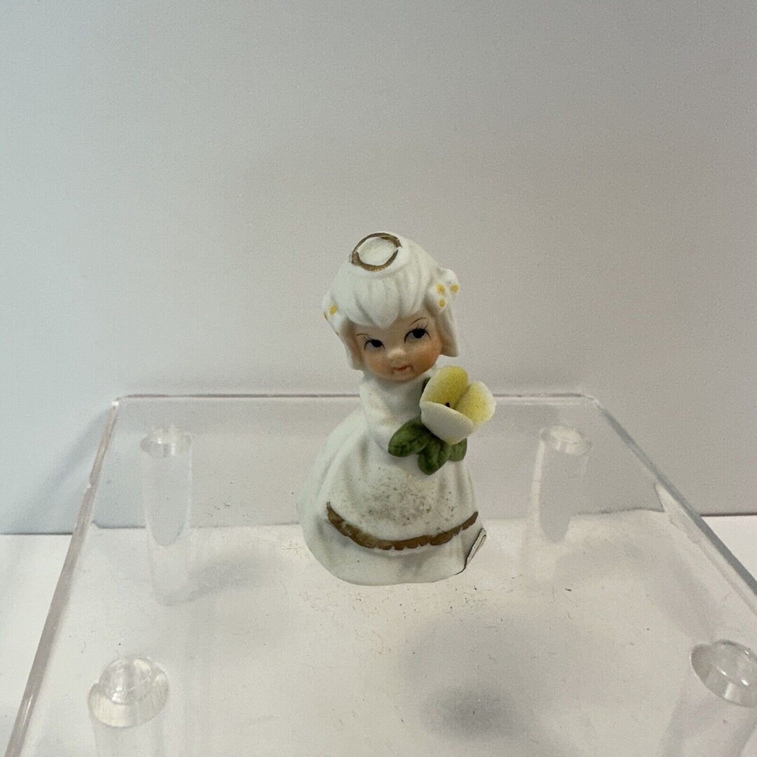 MCM Porcelain Miniature Angel Figurine 2 Inch - Etsy