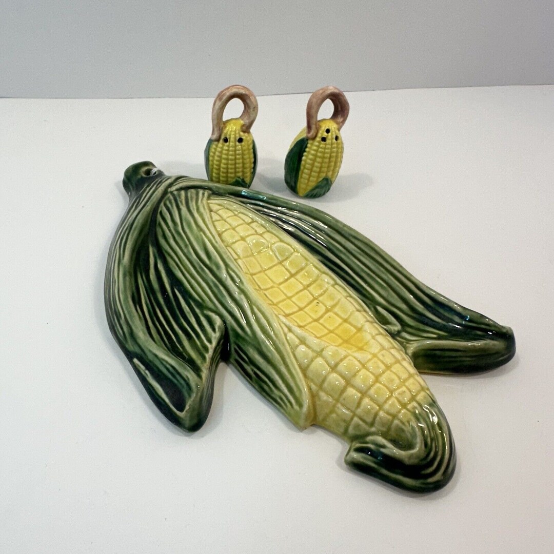 Vintage Stanford Ware Pottery Corn Line Hanging Spoon Rest Salt ...