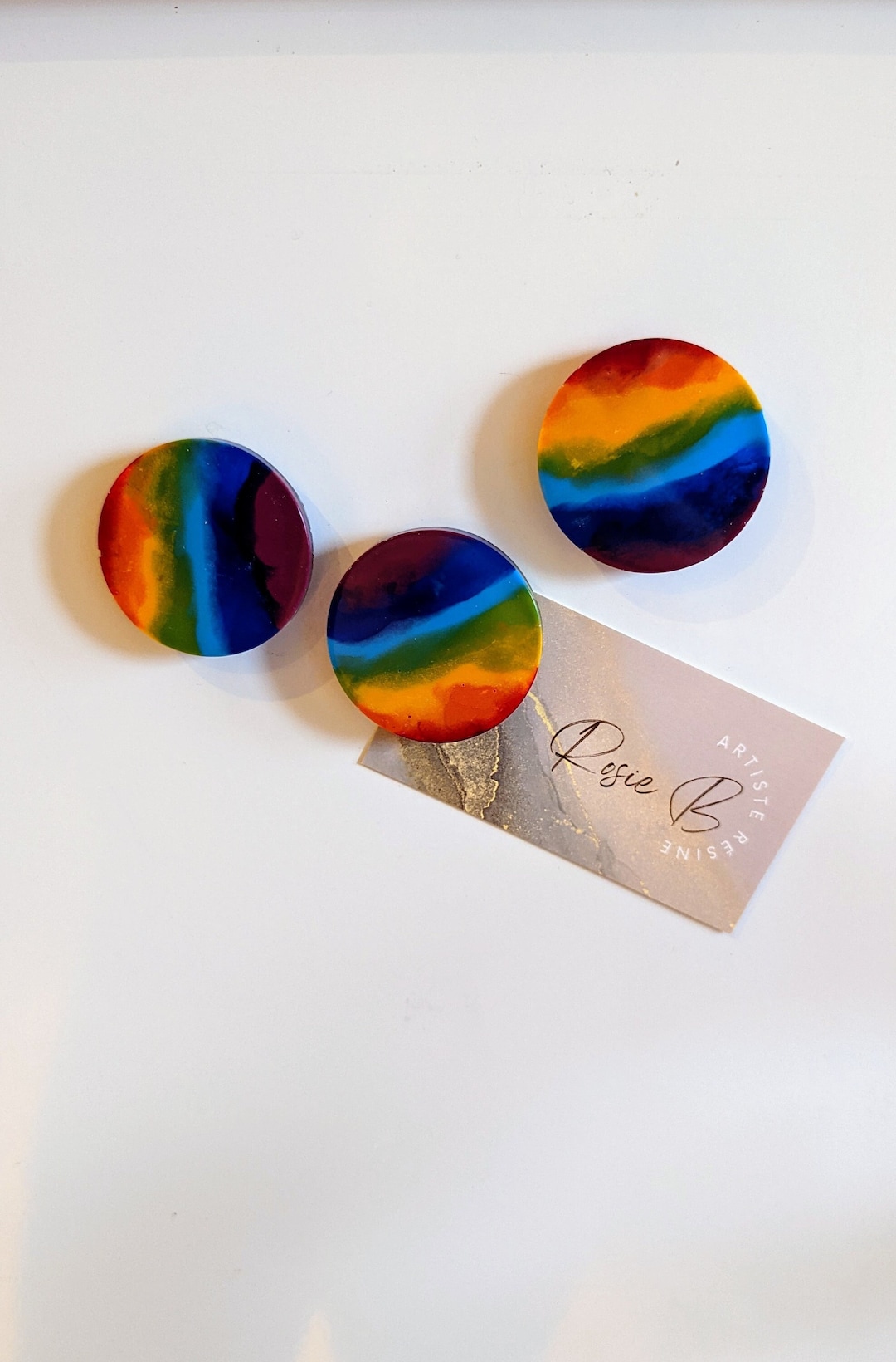 Rainbow or Chakra Fridge Magnets and Magnetic Board - Etsy