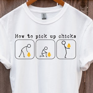 How to Pick up Chicks SVG PNG PDF Funny Easter Shirt Funny - Etsy Canada